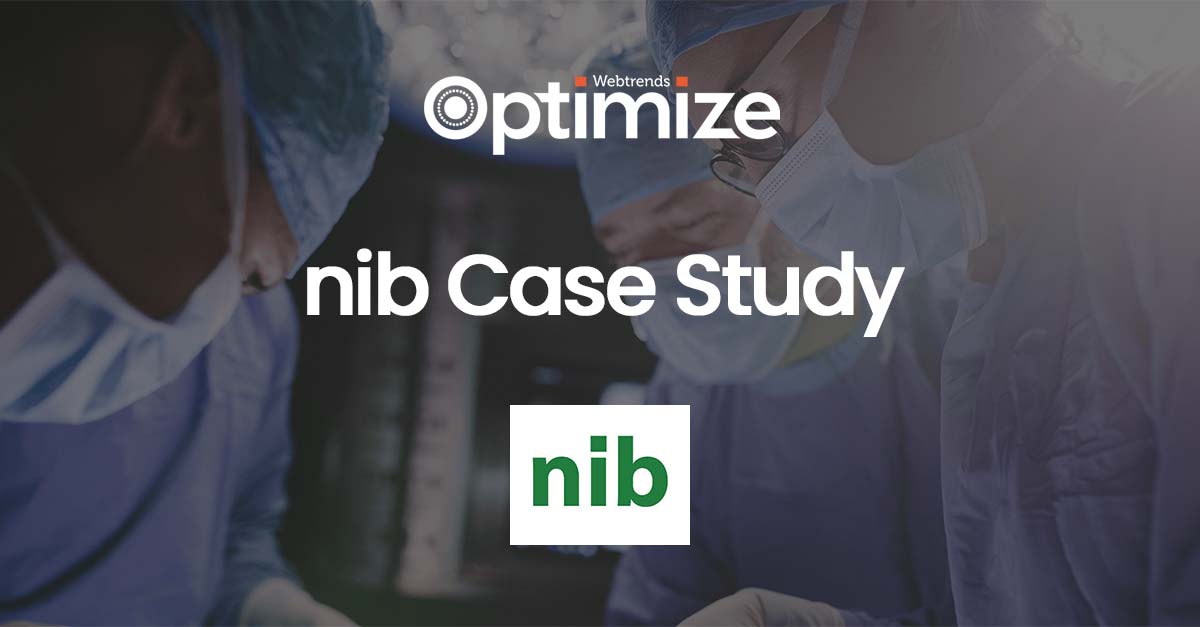 Optimisation Strategy | nib Case Study | Webtrends Optimize