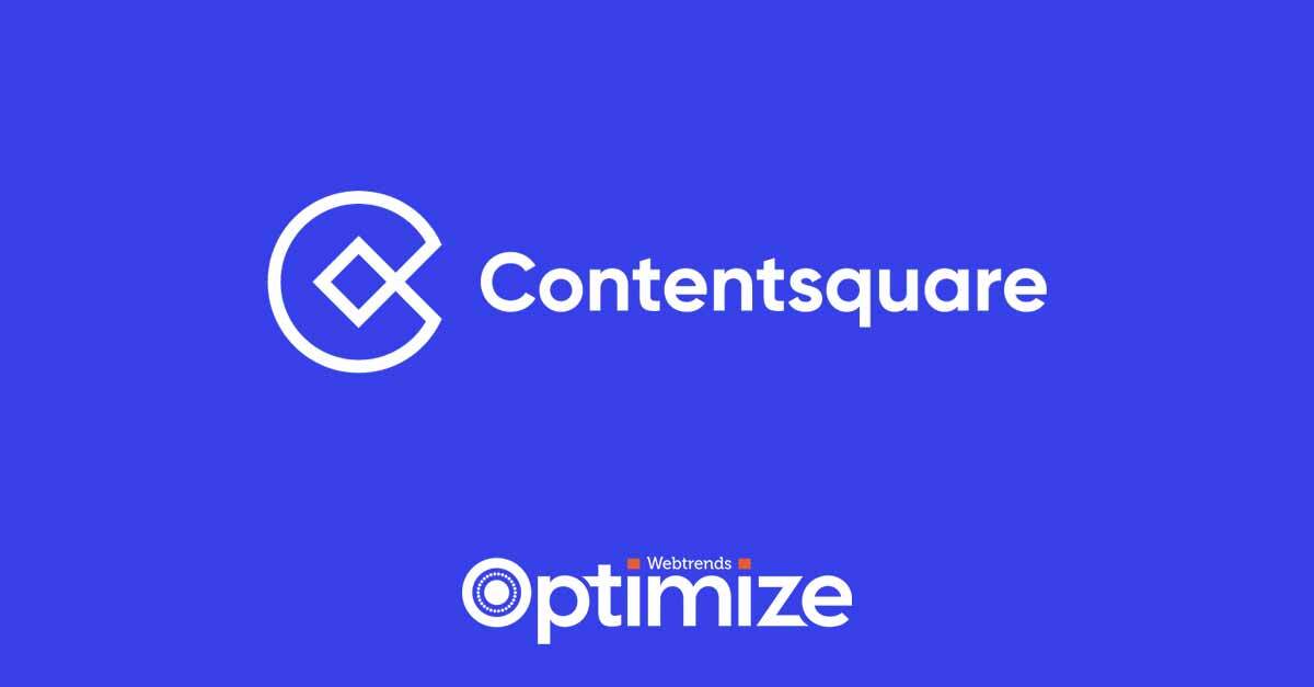 Contentsquare | Strategic Partner | Webtrends Optimize