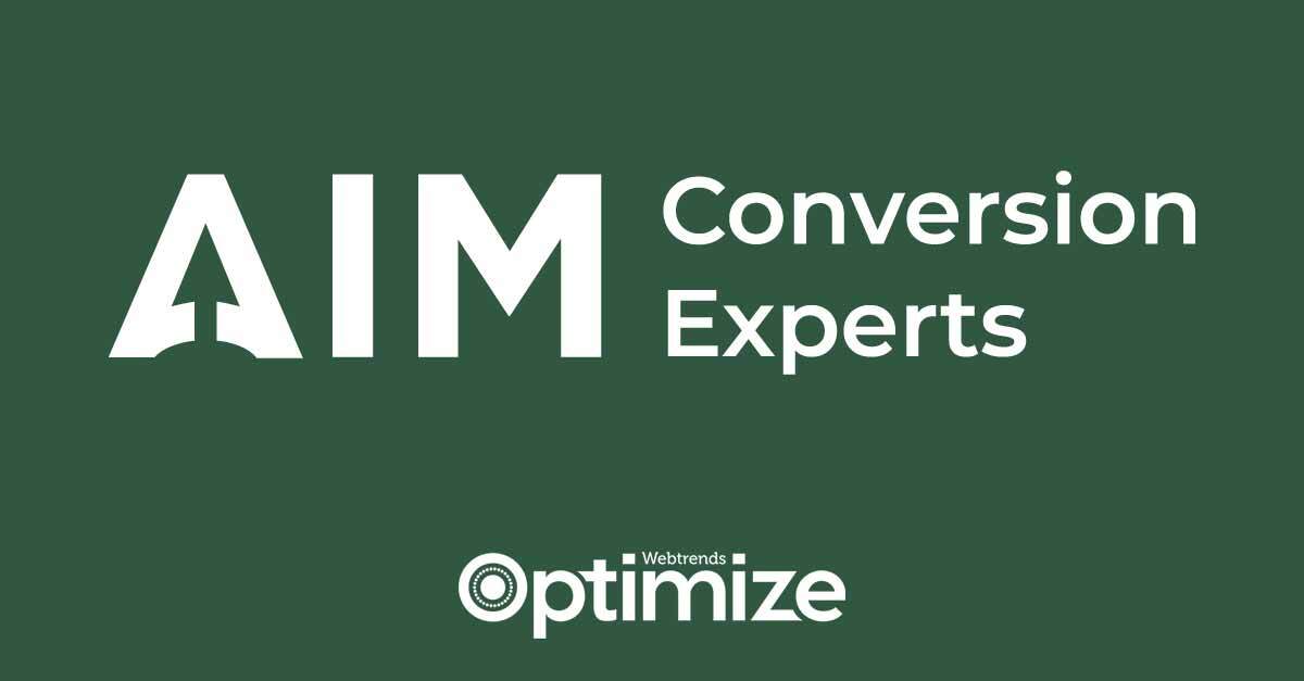 AIM Conversion | Strategic Partner | Webtrends Optimize